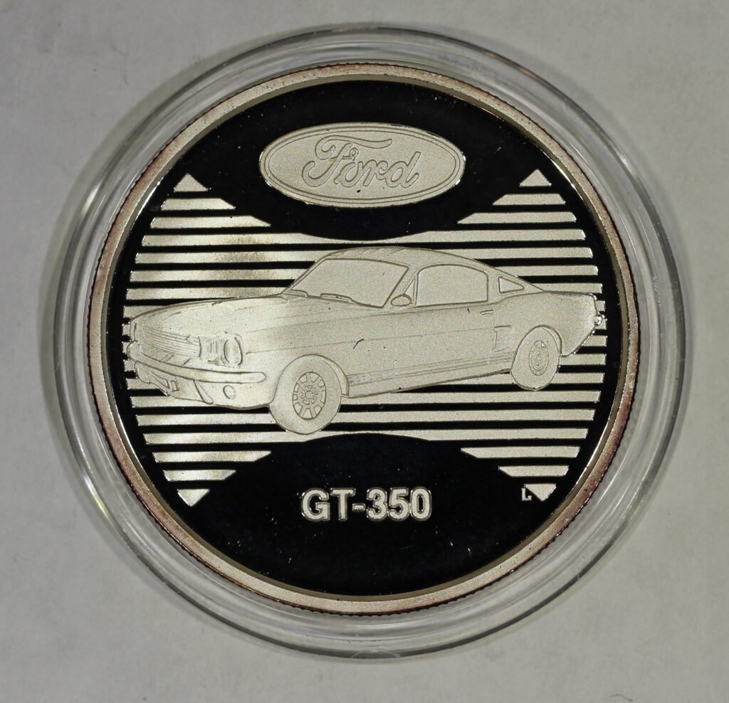 1 oz .999 Silver Round Ford GT-350 High Performance Classics Series – J ...